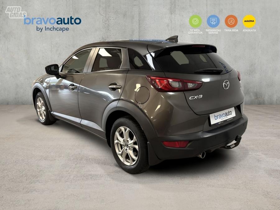 Grey Mazda CX-3 2016 in Vilnius, with an engine capacity of 2.00 L and mileage of 193 thousand km for 9900 €, photo 4 on AUTOMOTO.COM.LV