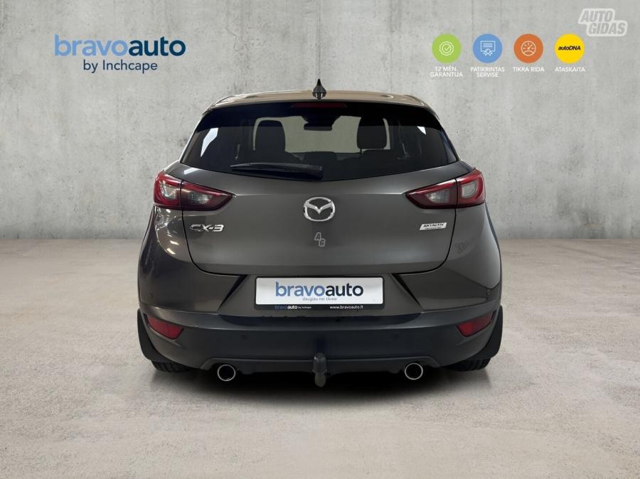 Grey Mazda CX-3 2016 in Vilnius, with an engine capacity of 2.00 L and mileage of 193 thousand km for 9900 €, photo 5 on AUTOMOTO.COM.LV