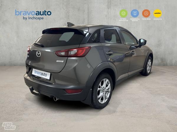 Pelēks Mazda CX-3 2016 Viļņa, ar dzinēja tilpumu 2.00 L un nobraukumu 193 tūkst. km par 9900 €, foto 5 vietnē AUTOMOTO.COM.LV
