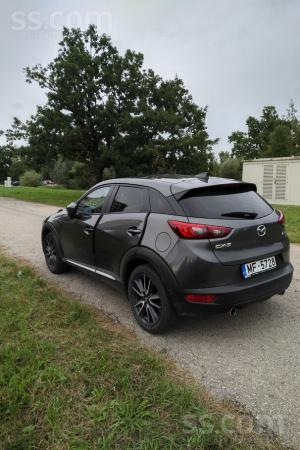 Pelēks Mazda CX-3 2017 Rīga, ar dzinēja tilpumu 2.00 L un nobraukumu 109 tūkst. km par 13400 €, foto  vietnē AUTOMOTO.COM.LV