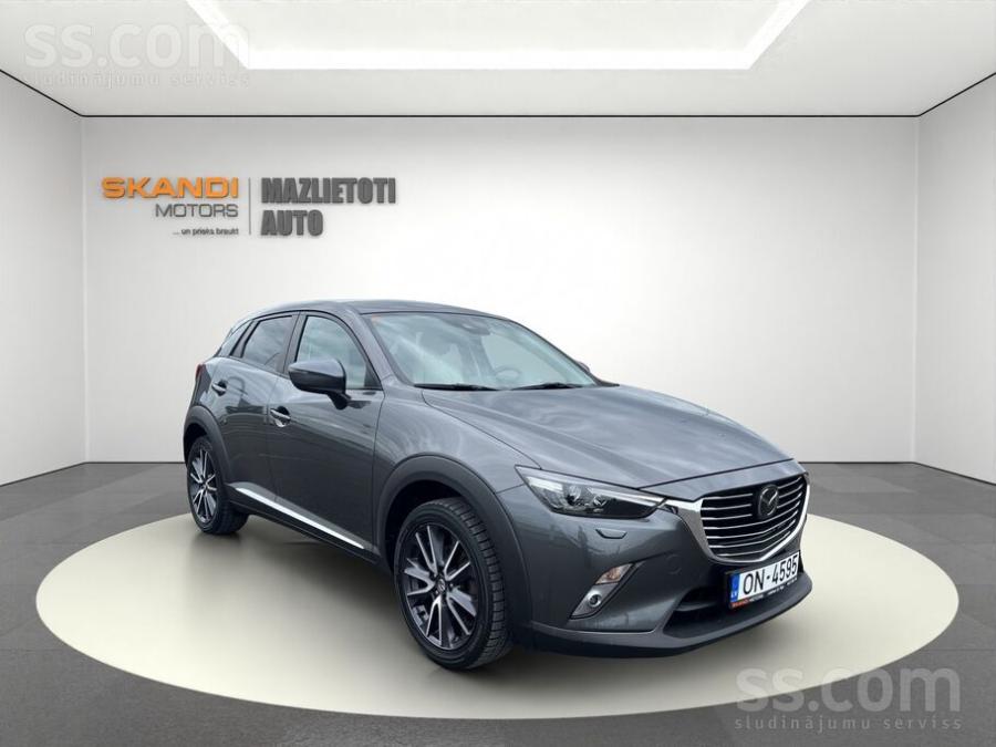 Grey Mazda CX-3 2017 in Riga, with an engine capacity of 2.00 L and mileage of 122 thousand km for 11990 €, photo 9 on AUTOMOTO.COM.LV
