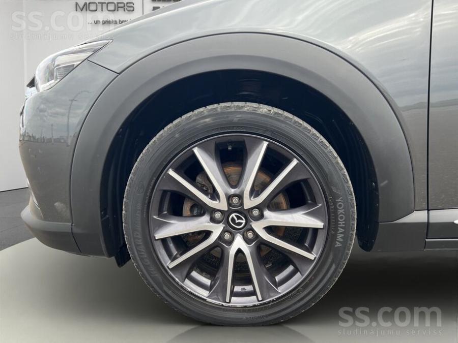 Grey Mazda CX-3 2017 in Riga, with an engine capacity of 2.00 L and mileage of 122 thousand km for 11990 €, photo 19 on AUTOMOTO.COM.LV