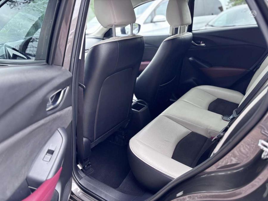 Grey Mazda CX-3 2017 in Gargzdai, with an engine capacity of 1.50 L and mileage of 167 thousand km for 9999 €, photo 15 on AUTOMOTO.COM.LV