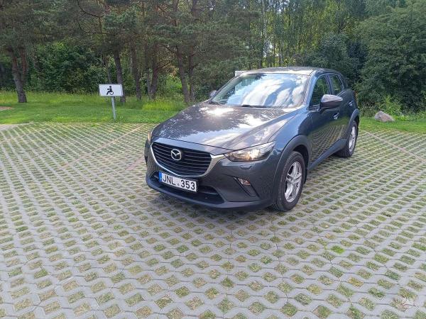 Pelēks Mazda CX-3 2017 Trakai, ar dzinēja tilpumu 2.00 L un nobraukumu 270 tūkst. km par 7955 €, foto 2 vietnē AUTOMOTO.COM.LV