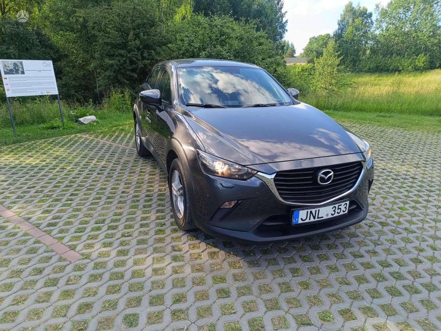 Grey Mazda CX-3 2017 in Trakai, with an engine capacity of 2.00 L and mileage of 270 thousand km for 7955 €, photo 6 on AUTOMOTO.COM.LV