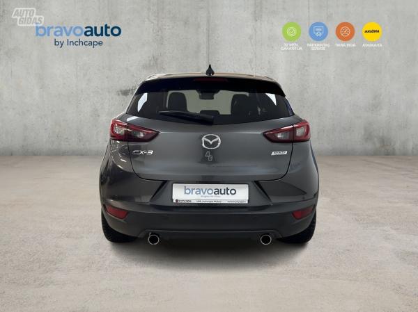 Grey Mazda CX-3 2018 in Vilnius, with an engine capacity of 2.00 L and mileage of 78 thousand km for 16550 €, photo 4 on AUTOMOTO.COM.LV