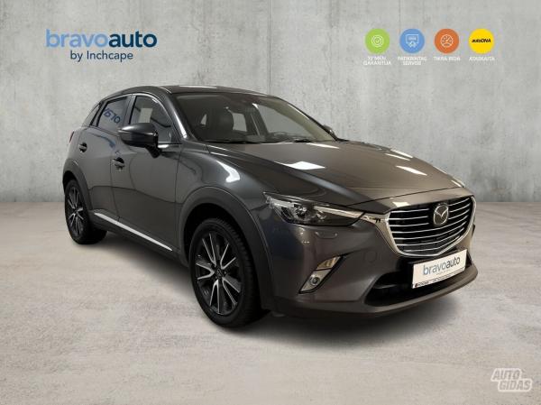Grey Mazda CX-3 2018 in Vilnius, with an engine capacity of 2.00 L and mileage of 78 thousand km for 16550 €, photo 6 on AUTOMOTO.COM.LV