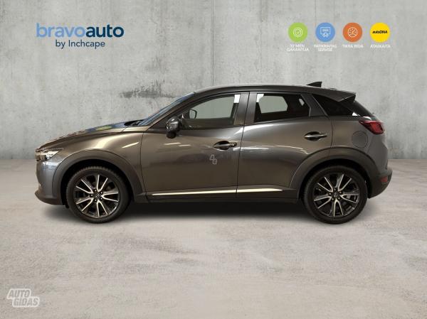 Pelēks Mazda CX-3 2018 Viļņa, ar dzinēja tilpumu 2.00 L un nobraukumu 78 tūkst. km par 16550 €, foto 2 vietnē AUTOMOTO.COM.LV