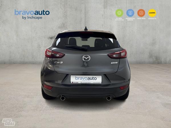 Pelēks Mazda CX-3 2018 Viļņa, ar dzinēja tilpumu 2.00 L un nobraukumu 78 tūkst. km par 16550 €, foto 4 vietnē AUTOMOTO.COM.LV
