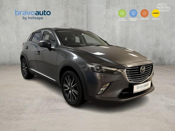 Pelēks Mazda CX-3 2018 Viļņa, ar dzinēja tilpumu 2.00 L un nobraukumu 78 tūkst. km par 16550 €, foto 6 vietnē AUTOMOTO.COM.LV