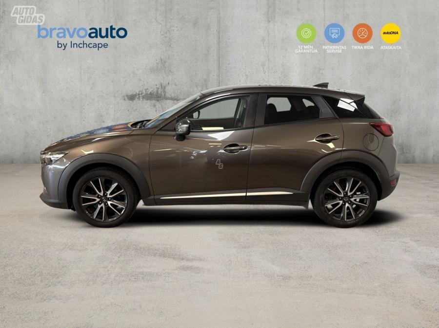 Pelēks Mazda CX-3 2018 Viļņa, ar dzinēja tilpumu 2.00 L un nobraukumu 196 tūkst. km par 10700 €, foto 3 vietnē AUTOMOTO.COM.LV
