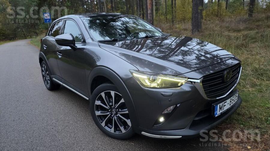 Pelēks Mazda CX-3 2018 Rīga, ar dzinēja tilpumu 2.00 L un nobraukumu 89 tūkst. km par 17100 €, foto 1 vietnē AUTOMOTO.COM.LV