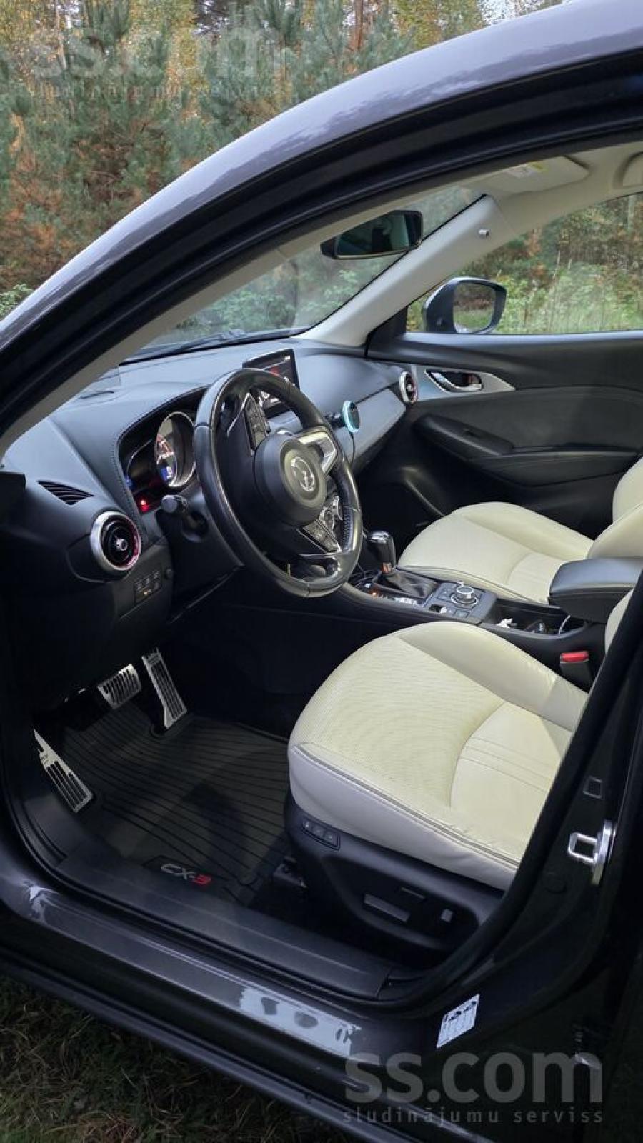Pelēks Mazda CX-3 2018 Rīga, ar dzinēja tilpumu 2.00 L un nobraukumu 89 tūkst. km par 17100 €, foto 17 vietnē AUTOMOTO.COM.LV