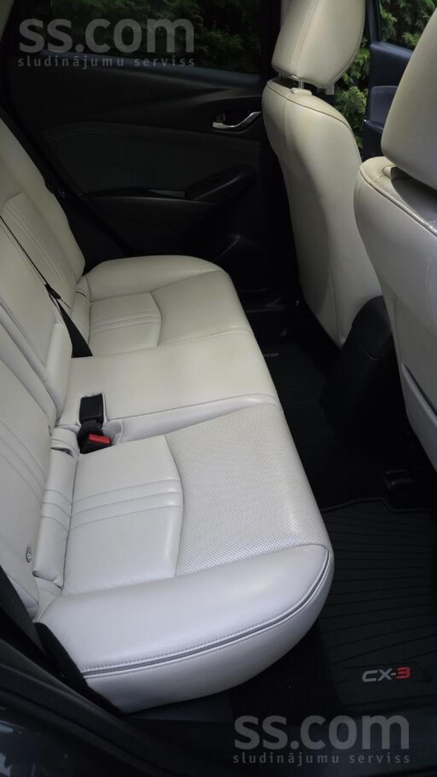 Pelēks Mazda CX-3 2018 Rīga, ar dzinēja tilpumu 2.00 L un nobraukumu 89 tūkst. km par 17100 €, foto 19 vietnē AUTOMOTO.COM.LV