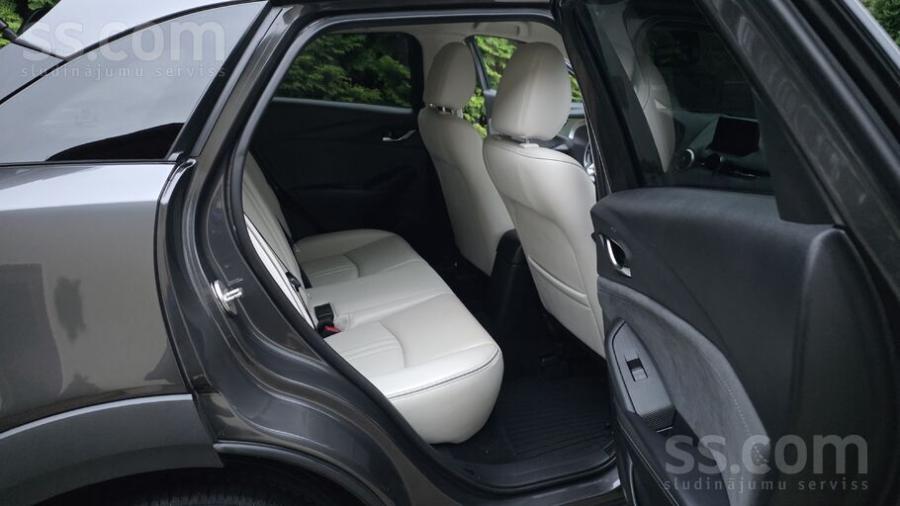 Pelēks Mazda CX-3 2018 Rīga, ar dzinēja tilpumu 2.00 L un nobraukumu 89 tūkst. km par 17100 €, foto 20 vietnē AUTOMOTO.COM.LV