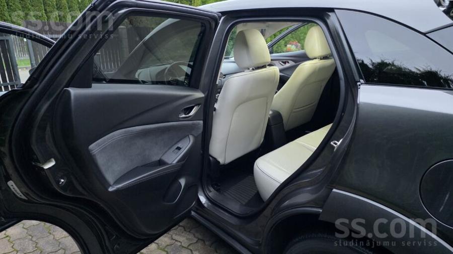 Pelēks Mazda CX-3 2018 Rīga, ar dzinēja tilpumu 2.00 L un nobraukumu 89 tūkst. km par 17100 €, foto 21 vietnē AUTOMOTO.COM.LV