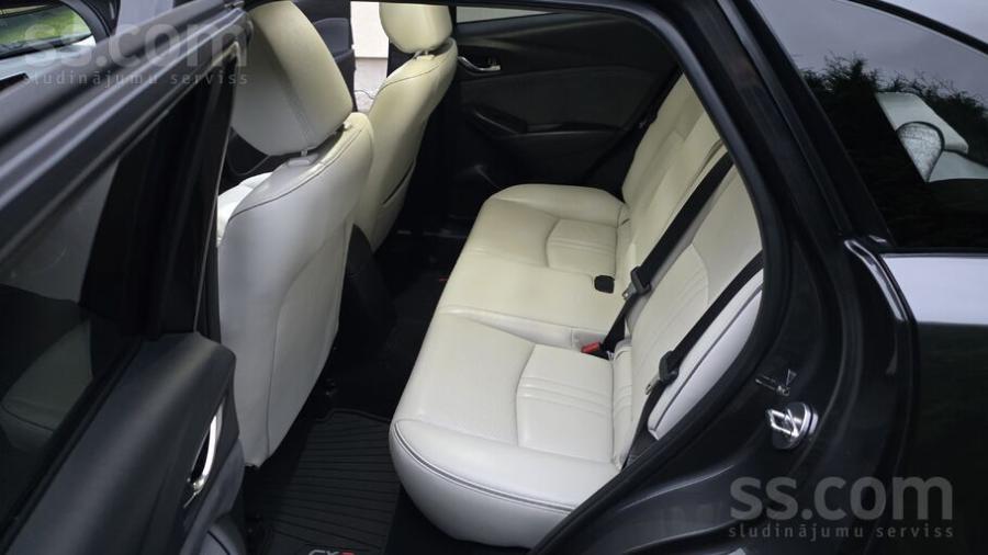 Pelēks Mazda CX-3 2018 Rīga, ar dzinēja tilpumu 2.00 L un nobraukumu 89 tūkst. km par 17100 €, foto 22 vietnē AUTOMOTO.COM.LV