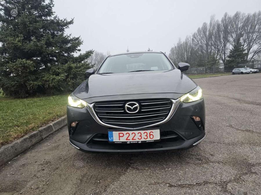 Pelēks Mazda CX-3 2019 Kauņa, ar dzinēja tilpumu 1.76 L un nobraukumu 210 tūkst. km par 11950 €, foto 2 vietnē AUTOMOTO.COM.LV