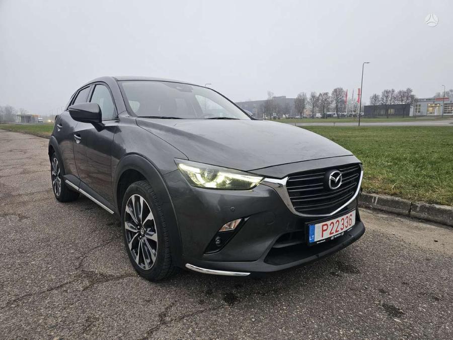 Pelēks Mazda CX-3 2019 Kauņa, ar dzinēja tilpumu 1.76 L un nobraukumu 210 tūkst. km par 11950 €, foto 3 vietnē AUTOMOTO.COM.LV