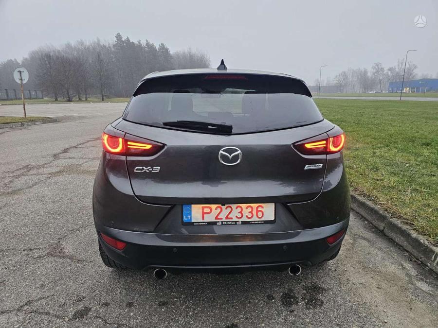 Pelēks Mazda CX-3 2019 Kauņa, ar dzinēja tilpumu 1.76 L un nobraukumu 210 tūkst. km par 11950 €, foto 6 vietnē AUTOMOTO.COM.LV