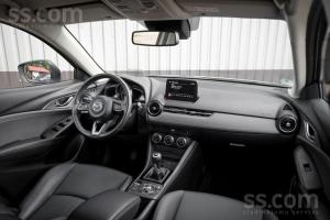 Grey Mazda CX-3 2019 in Talsi, with an engine capacity of 1.80 L and mileage of 171 thousand km for 12950 €, photo 9 on AUTOMOTO.COM.LV