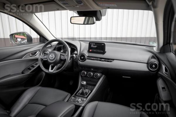 Grey Mazda CX-3 2019 in Tukums, with an engine capacity of 1.80 L and mileage of 171 thousand km for 12950 €, photo 8 on AUTOMOTO.COM.LV