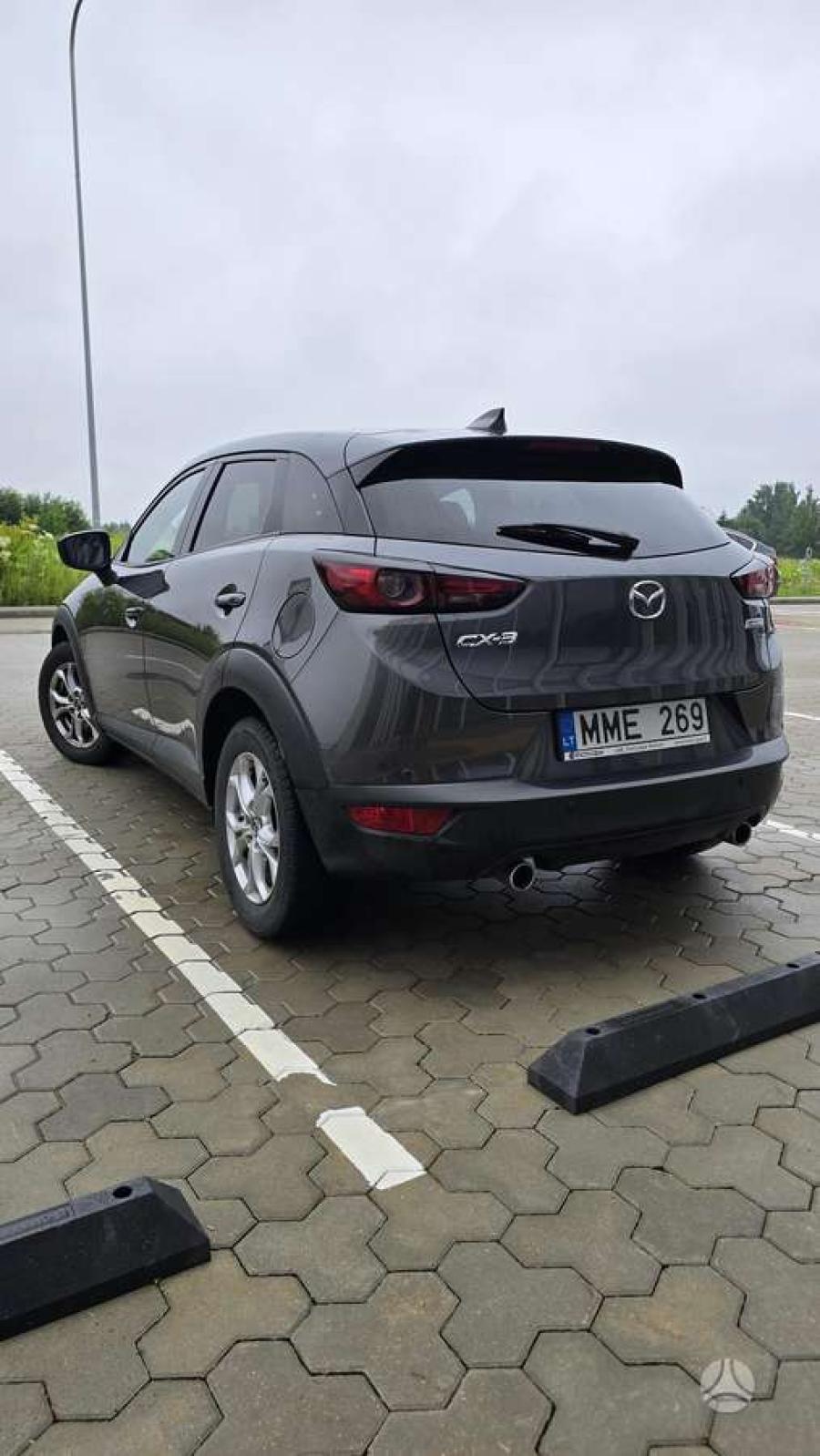Pelēks Mazda CX-3 2019 Viļņa, ar dzinēja tilpumu 2.00 L un nobraukumu 48 tūkst. km par 15200 €, foto 3 vietnē AUTOMOTO.COM.LV