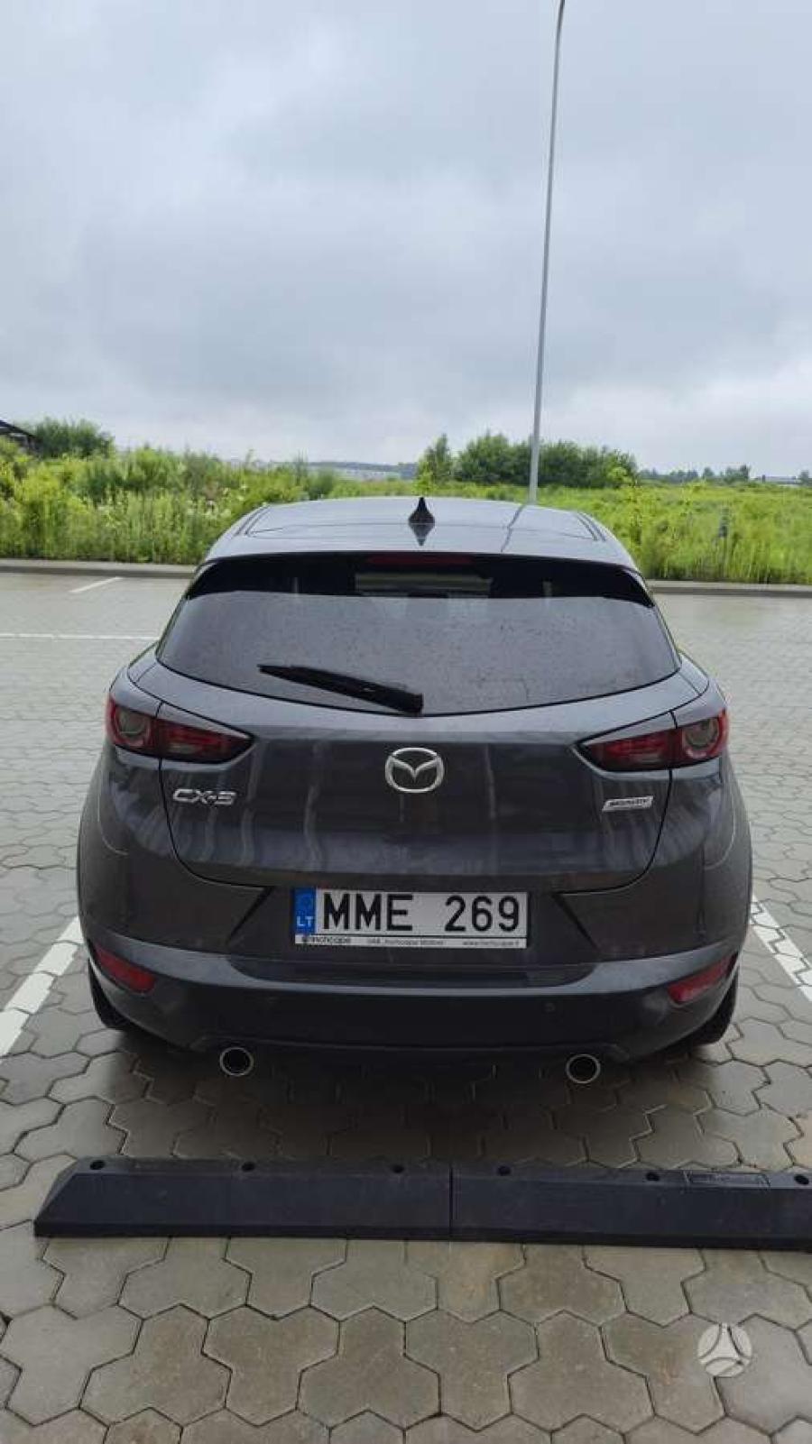 Pelēks Mazda CX-3 2019 Viļņa, ar dzinēja tilpumu 2.00 L un nobraukumu 48 tūkst. km par 15200 €, foto 7 vietnē AUTOMOTO.COM.LV