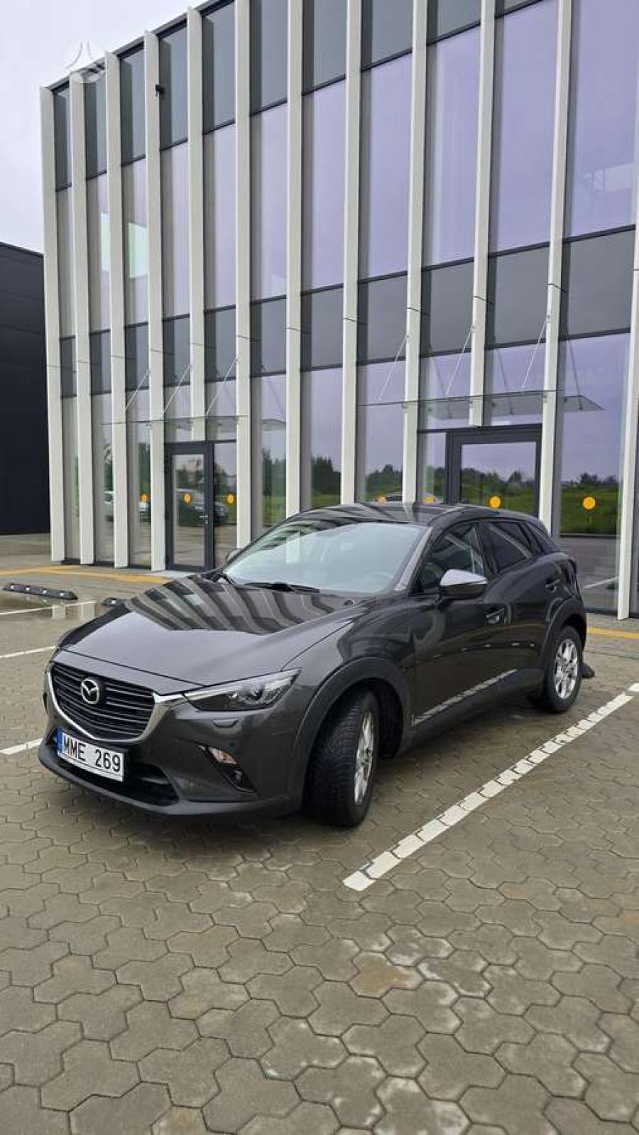 Pelēks Mazda CX-3 2019 Viļņa, ar dzinēja tilpumu 2.00 L un nobraukumu 48 tūkst. km par 15200 €, foto 9 vietnē AUTOMOTO.COM.LV