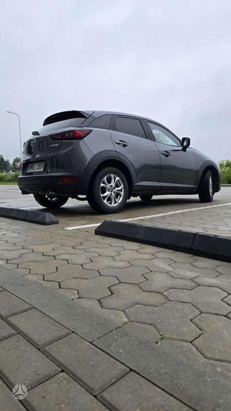 Pelēks Mazda CX-3 2019 Viļņa, ar dzinēja tilpumu 2.00 L un nobraukumu 48 tūkst. km par 15200 €, foto 10 vietnē AUTOMOTO.COM.LV