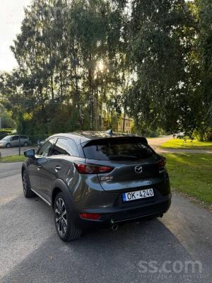 Grey Mazda CX-3 2019 in Riga, with an engine capacity of 2.00 L and mileage of 90 thousand km for 17500 €, photo 3 on AUTOMOTO.COM.LV