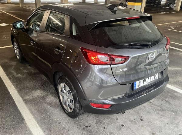 Grey Mazda CX-3 2020 in Vilnius, with an engine capacity of 2.00 L and mileage of 90 thousand km for 10900 €, photo 4 on AUTOMOTO.COM.LV