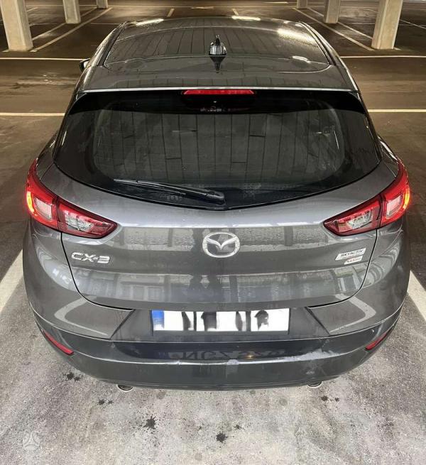 Grey Mazda CX-3 2020 in Vilnius, with an engine capacity of 2.00 L and mileage of 90 thousand km for 10900 €, photo 5 on AUTOMOTO.COM.LV