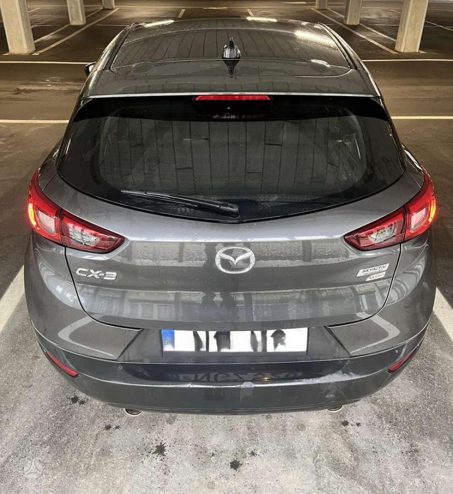 Pelēks Mazda CX-3 2020 Viļņa, ar dzinēja tilpumu 2.00 L un nobraukumu 90 tūkst. km par 10900 €, foto 6 vietnē AUTOMOTO.COM.LV
