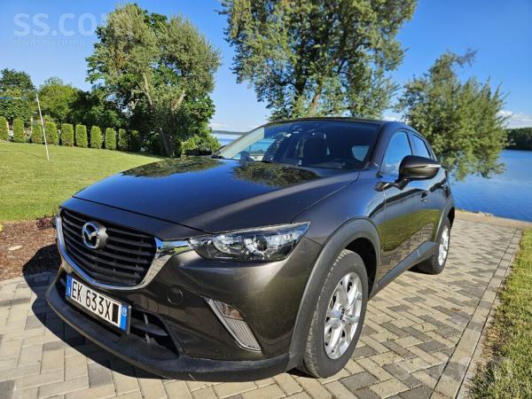Pelēks Mazda CX-3 2016 Ogre, ar dzinēja tilpumu 1.50 L un nobraukumu 125 tūkst. km par 7250 €, foto 1 vietnē AUTOMOTO.COM.LV