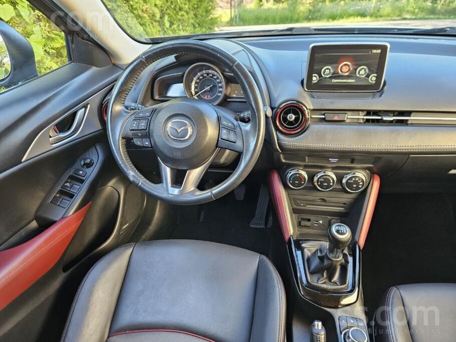 Pelēks Mazda CX-3 2016 Ogre, ar dzinēja tilpumu 1.50 L un nobraukumu 125 tūkst. km par 7450 €, foto 12 vietnē AUTOMOTO.COM.LV