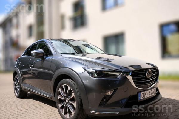 Pelēks Mazda CX-3 2019 Rīga, ar dzinēja tilpumu 2.00 L un nobraukumu 89 tūkst. km par 18500 €, foto 1 vietnē AUTOMOTO.COM.LV