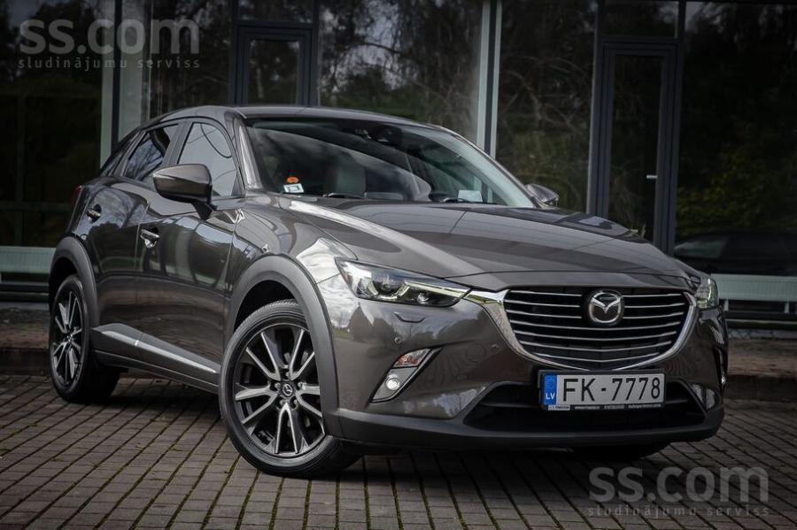 Pelēks Mazda CX-3 2015 Rīga, ar dzinēja tilpumu 2.00 L un nobraukumu 63 tūkst. km par 13700 €, foto 2 vietnē AUTOMOTO.COM.LV