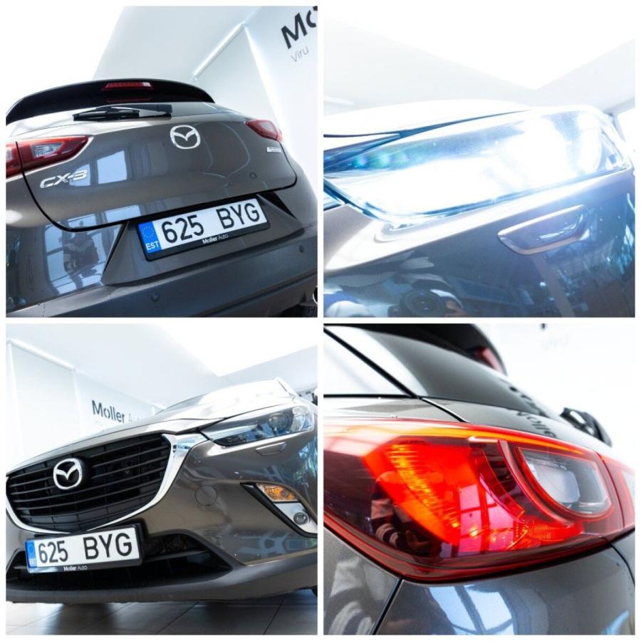 Pelēks Mazda CX-3 2018 Jehvi, ar dzinēja tilpumu 2.00 L un nobraukumu 115 tūkst. km par 14000 €, foto 25 vietnē AUTOMOTO.COM.LV