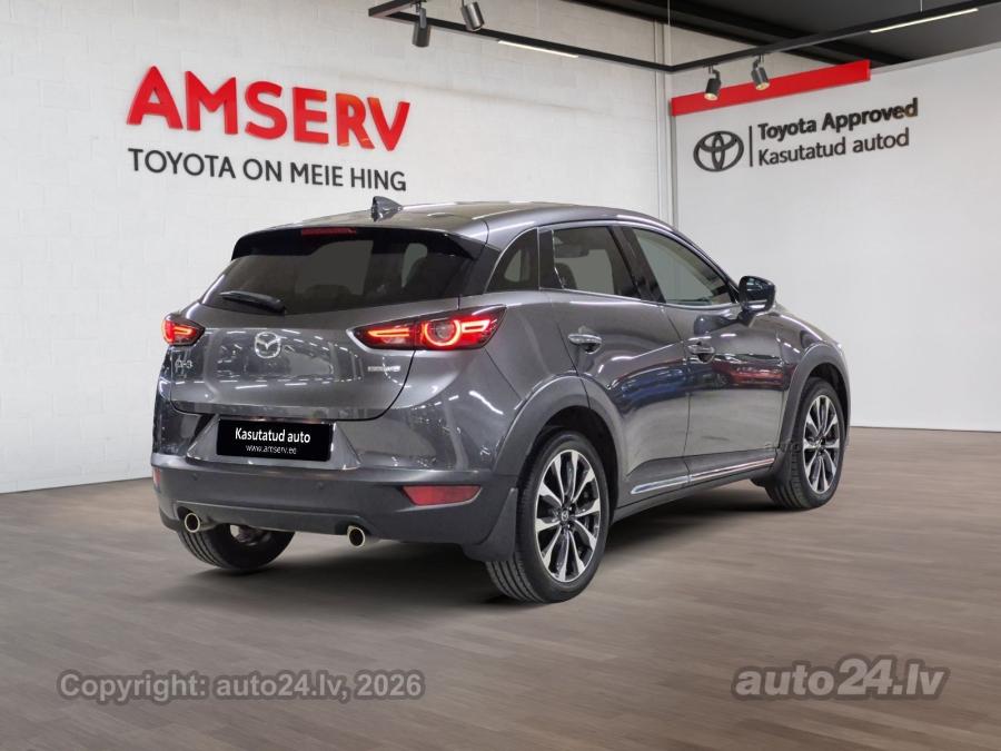 Grey Mazda CX-3 2021 in Tallinn, with an engine capacity of 2.00 L and mileage of 44 thousand km for 17490 €, photo 3 on AUTOMOTO.COM.LV
