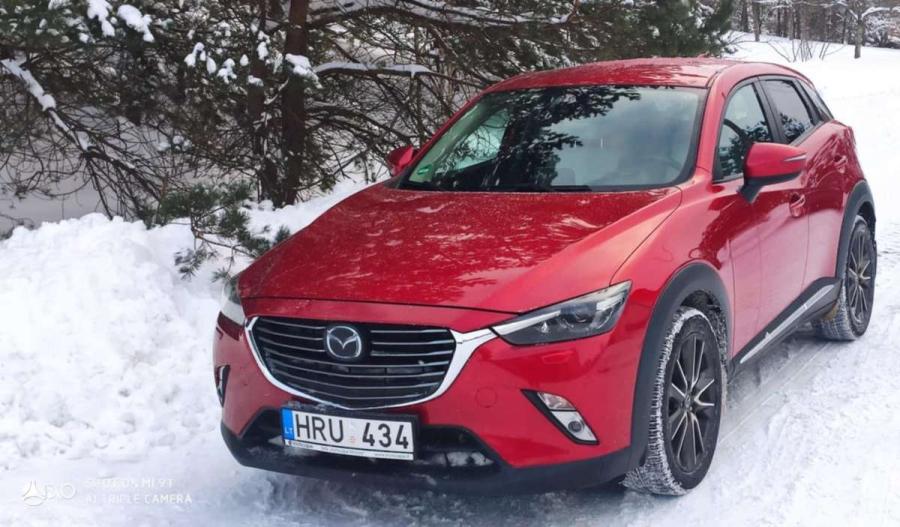 Sarkans Mazda CX-3 2015 Viļņa, ar dzinēja tilpumu 2.00 L un nobraukumu 89 tūkst. km par 13000 €, foto 2 vietnē AUTOMOTO.COM.LV