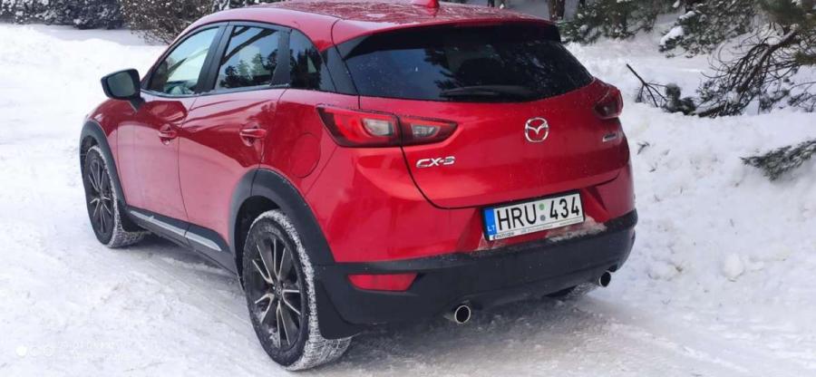 Sarkans Mazda CX-3 2015 Viļņa, ar dzinēja tilpumu 2.00 L un nobraukumu 89 tūkst. km par 13000 €, foto 4 vietnē AUTOMOTO.COM.LV