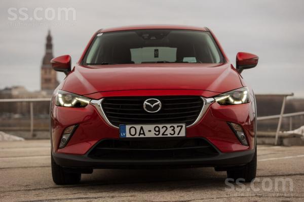 Red Mazda CX-3 2016 in Riga, with an engine capacity of 1.50 L and mileage of 0 thousand km for 11550 €, photo 7 on AUTOMOTO.COM.LV