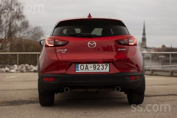 Red Mazda CX-3 2016 in Riga, with an engine capacity of 1.50 L and mileage of 0 thousand km for 11550 €, photo 4 on AUTOMOTO.COM.LV