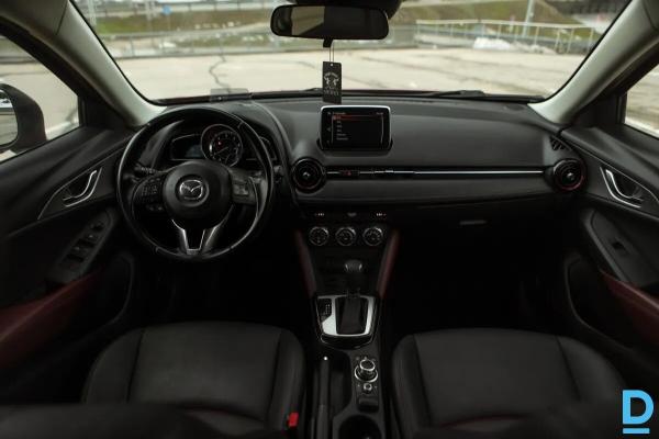 Sarkans Mazda CX-3 2016 Rīga, ar dzinēja tilpumu 1.50 L un nobraukumu 175 tūkst. km par 11550 €, foto 8 vietnē AUTOMOTO.COM.LV