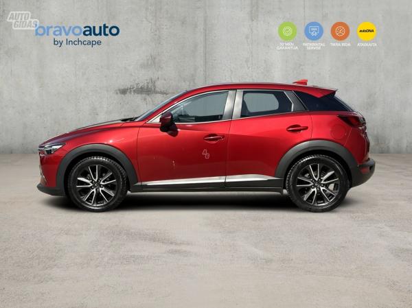 Sarkans Mazda CX-3 2016 Kauņa, ar dzinēja tilpumu 2.00 L un nobraukumu 104 tūkst. km par 14971 €, foto 2 vietnē AUTOMOTO.COM.LV