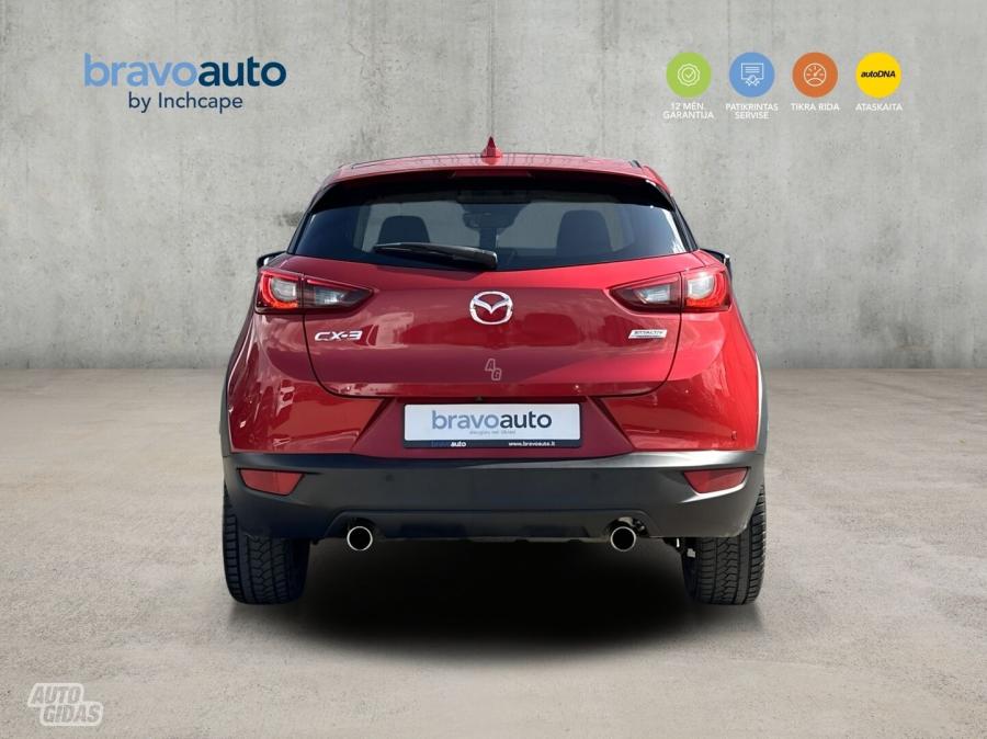Sarkans Mazda CX-3 2016 Kauņa, ar dzinēja tilpumu 2.00 L un nobraukumu 104 tūkst. km par 14971 €, foto 5 vietnē AUTOMOTO.COM.LV