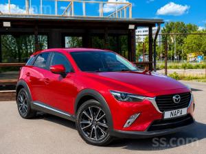 Red Mazda CX-3 2016 in Riga, with an engine capacity of 1.50 L and mileage of 176 thousand km for 10450 €, photo 4 on AUTOMOTO.COM.LV