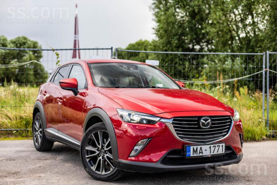 Sarkans Mazda CX-3 2016 Rīga, ar dzinēja tilpumu 1.50 L un nobraukumu 165 tūkst. km par 10990 €, foto 3 vietnē AUTOMOTO.COM.LV