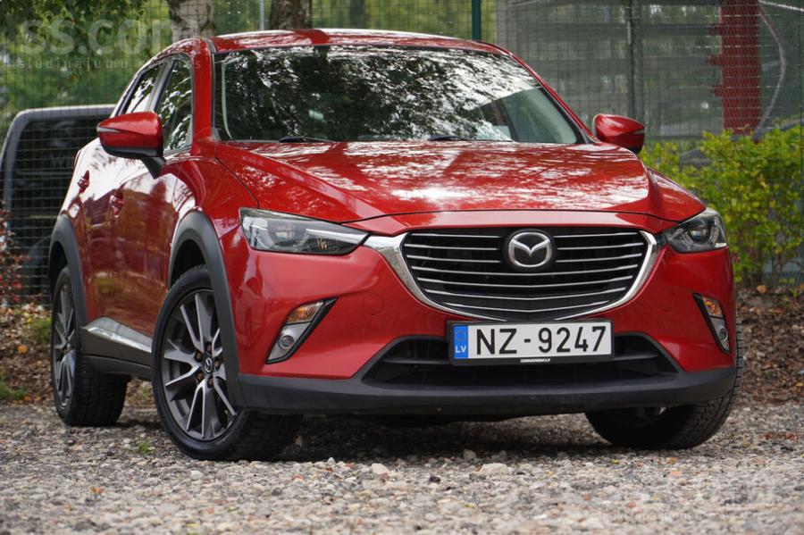Sarkans Mazda CX-3 2016 Rīga, ar dzinēja tilpumu 1.50 L un nobraukumu 191 tūkst. km par 9990 €, foto 1 vietnē AUTOMOTO.COM.LV